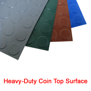 Coin Pattern Garage Flooring and Coin Pattern Roll-Out Flooring by ...