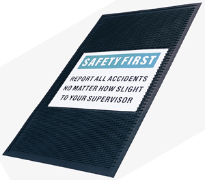 Safety Message Mats are Warning Message Mats by American Floor Mats